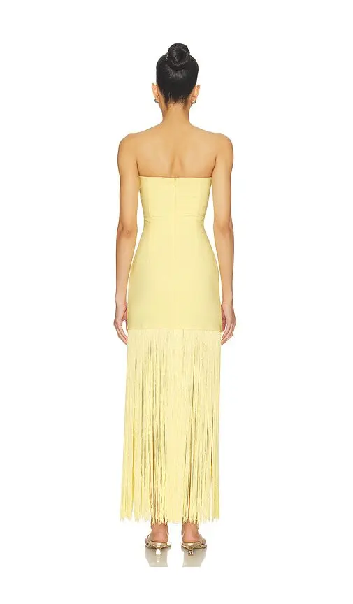 MORE TO COME Marissa Fringe Dress - Yellow