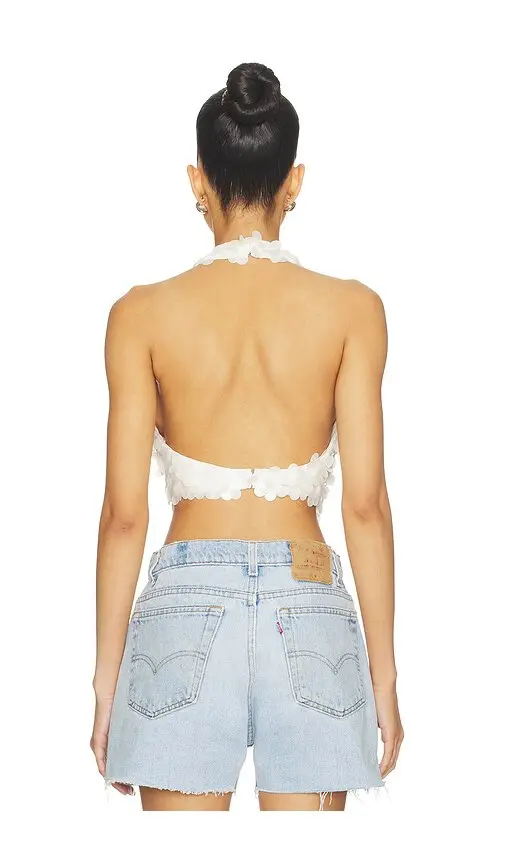 LOVERS AND FRIENDS Sequin Embellished Halterneck Top