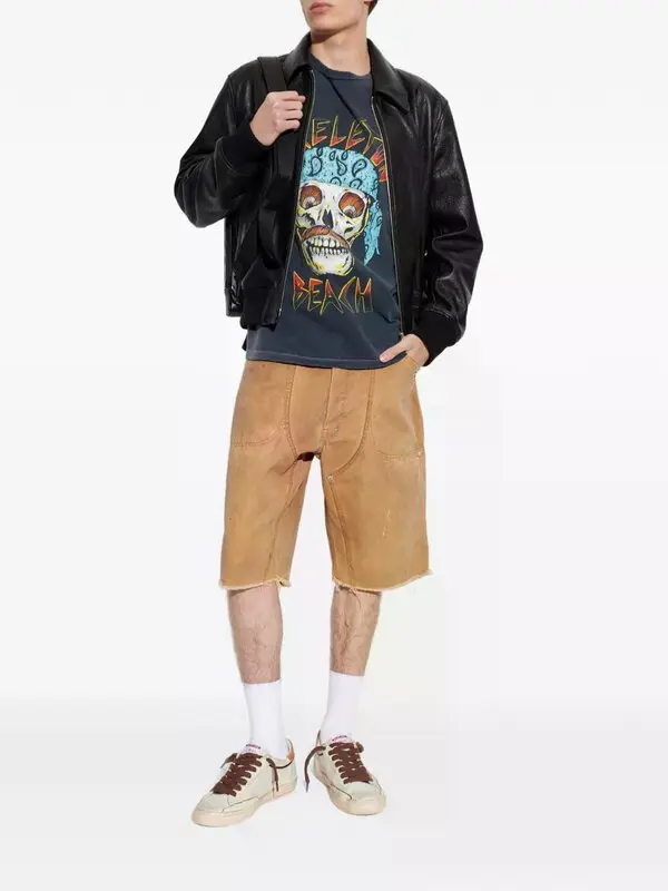 GALLERY DEPT. Branko Paint-splatter Denim Shorts