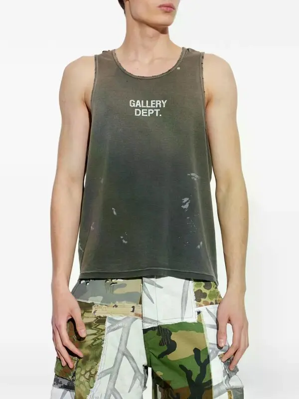GALLERY DEPT. Logo-print Distressed Vest