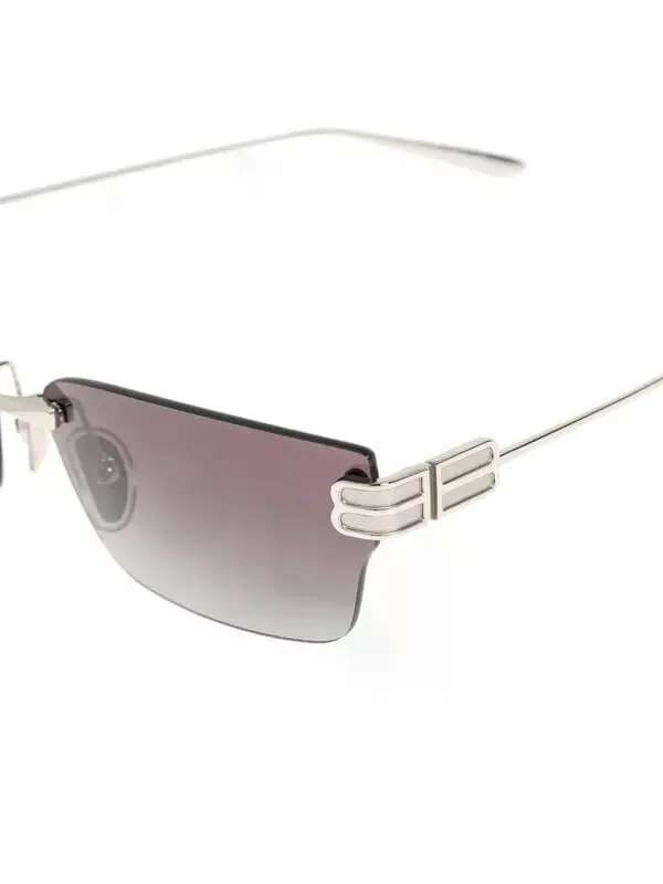Balenciaga Bb-logo Rimless Sunglasses