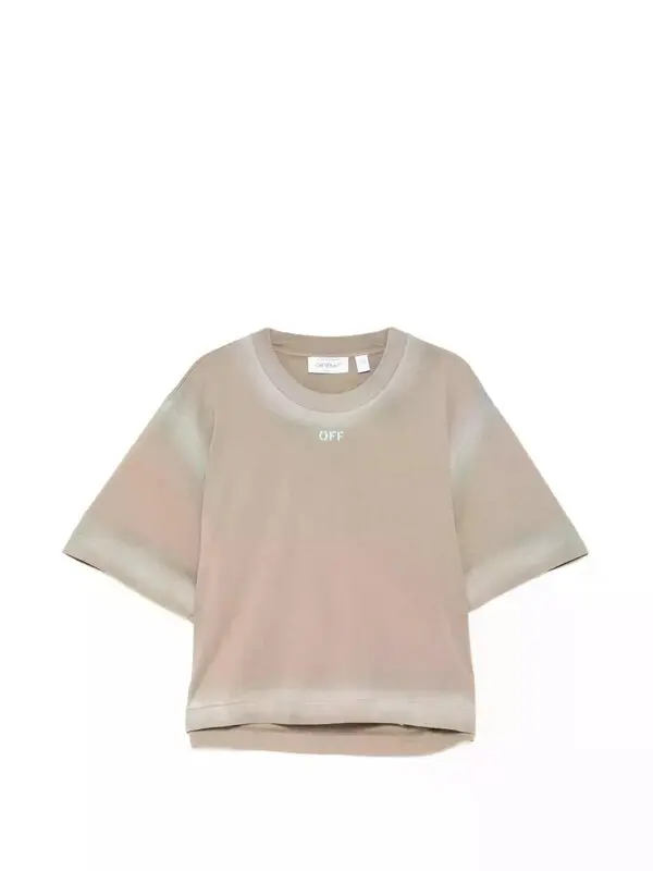 Off-White Spray Effect Logo T-shirt - Neutrals