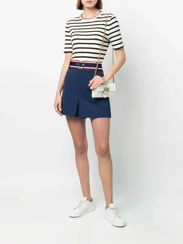 Pinko Belted Waist Mini Skirt