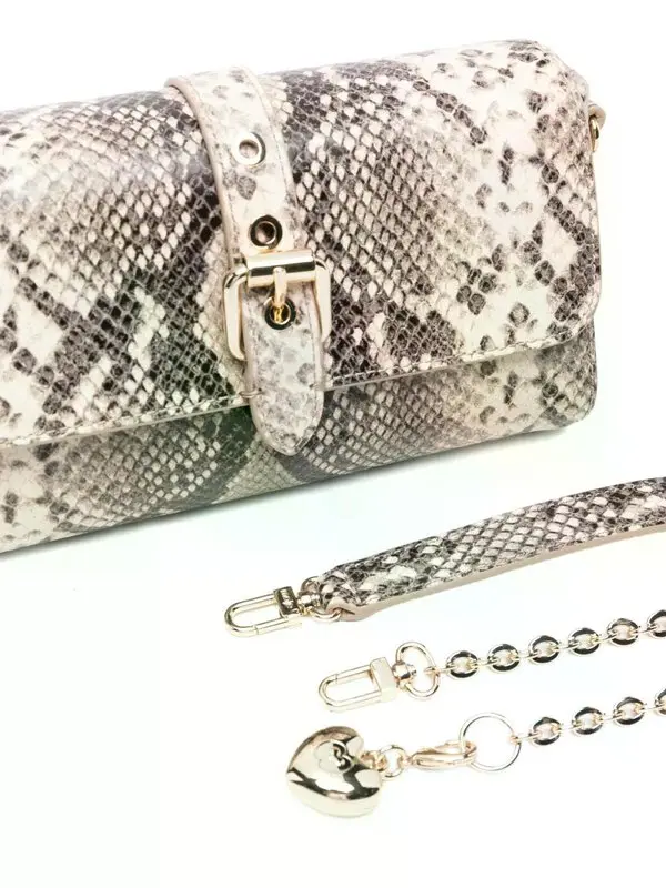 Maje Snake-effect Buckle Detail Cross Body Bag