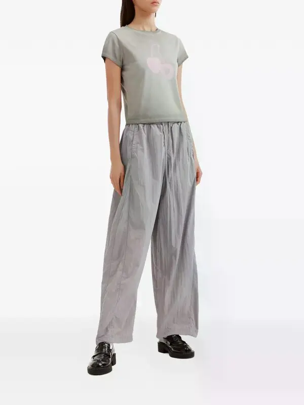 B+AB Drawstring Waist Wide Leg Trousers