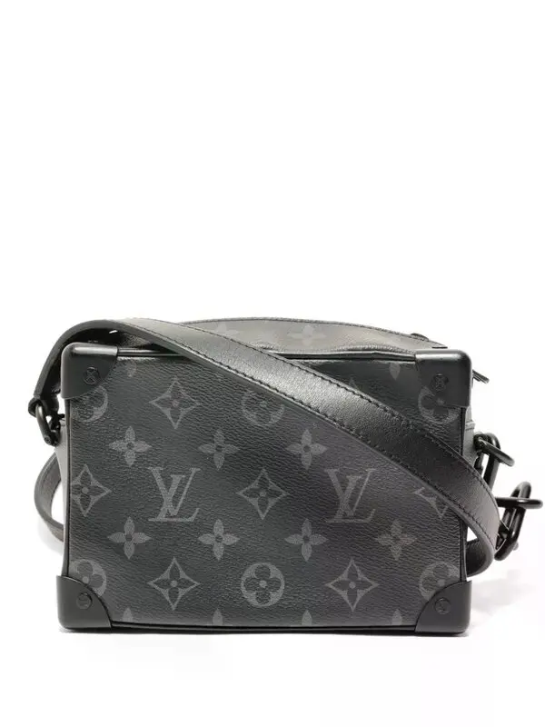 LOUIS VUITTON Monogram Eclipse Mini Soft Trunk Shoulder Bag - Black