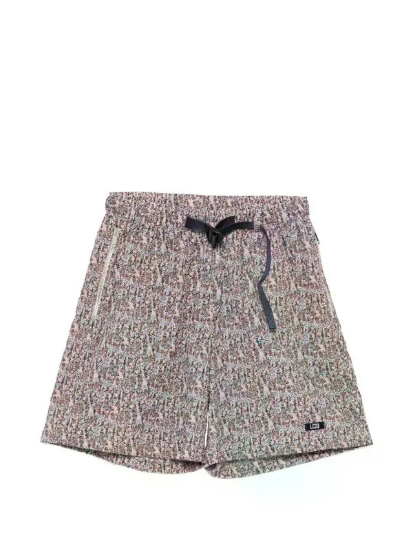 LC23 Floral-print Belt-strap Shorts
