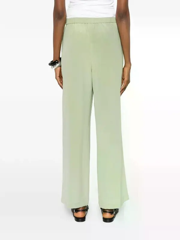 Aspesi Wide-leg Silk Trousers