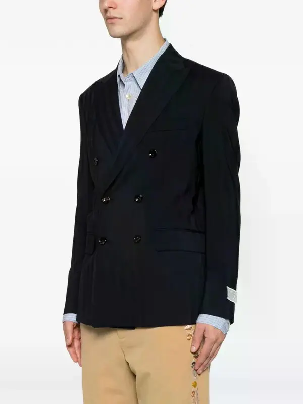 LC23 Double-breasted Pinstripe Blazer