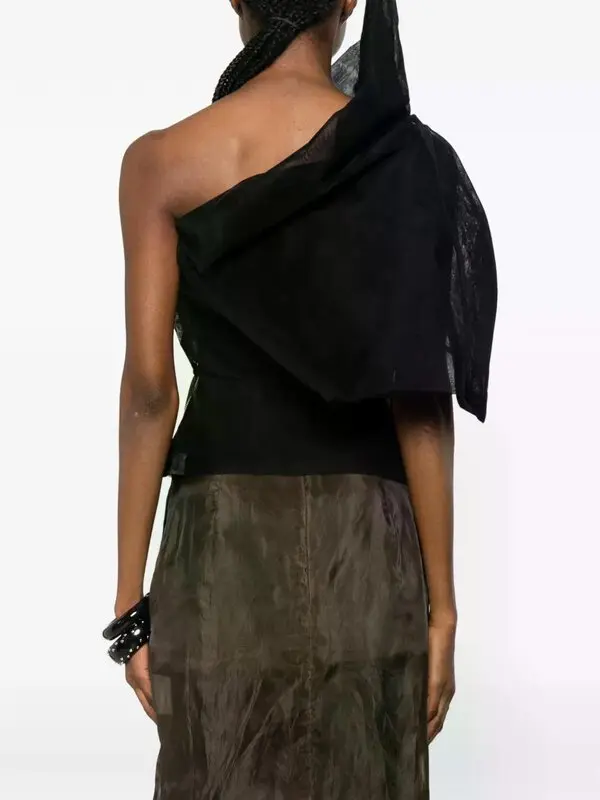 Rick Owens Asymmetric Draped Sleeveless Top