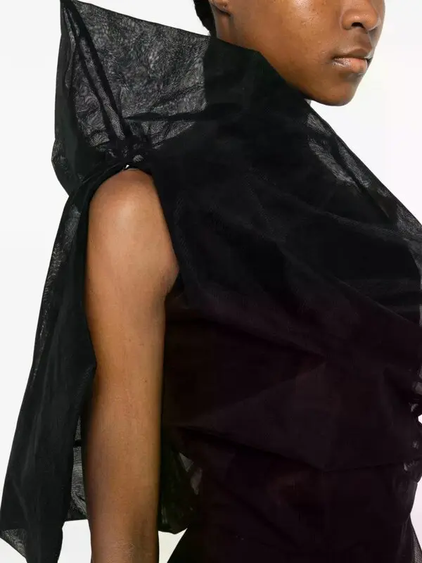 Rick Owens Asymmetric Draped Sleeveless Top