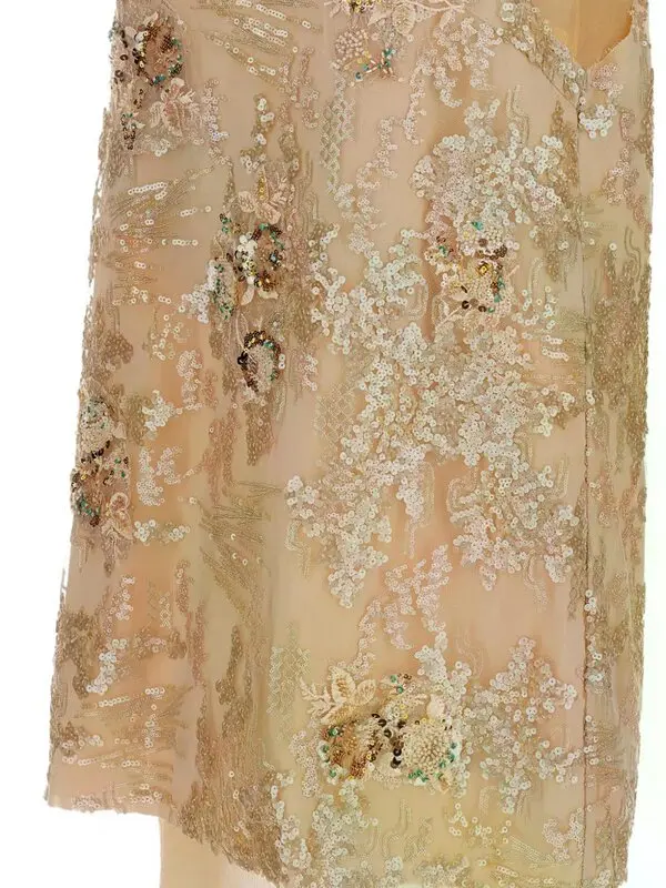 HUI MILANO Embellished V-neck Blouse