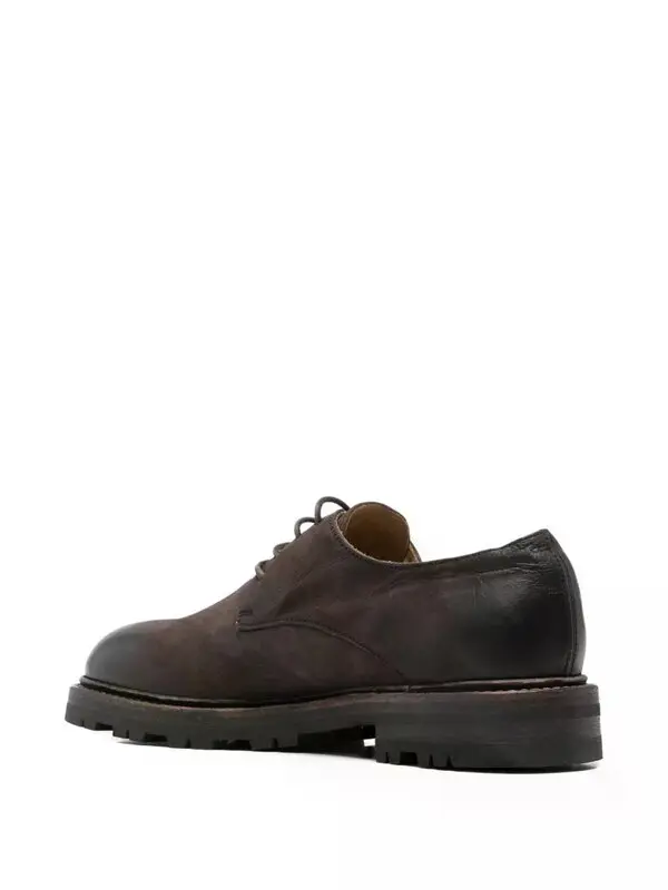 ZIGGY CHEN Burnished Effect Derby Shoes
