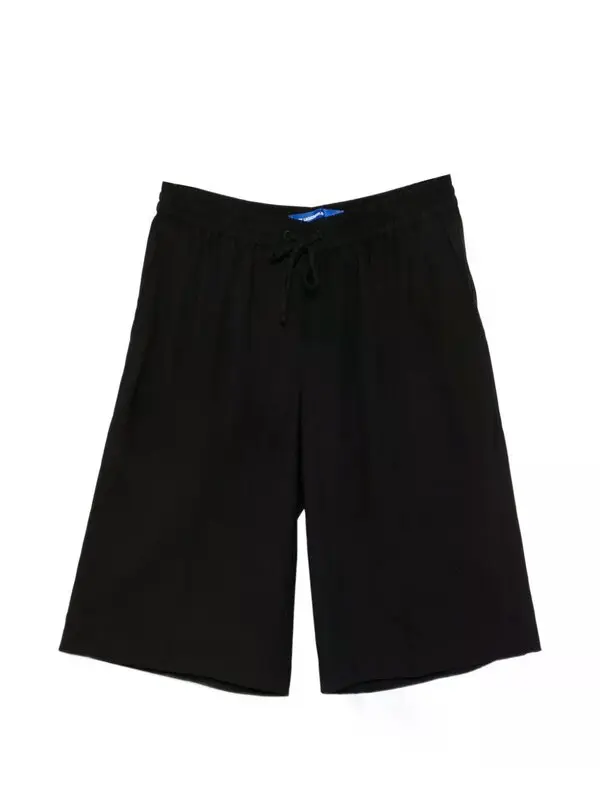 Karl Lagerfeld Wide-leg Drawstring Shorts - Black