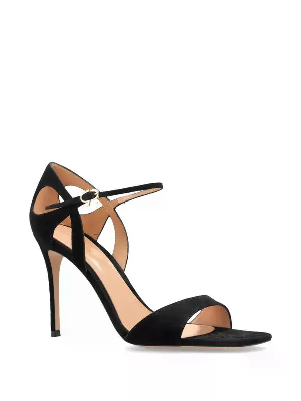 GIANVITO ROSSI Camnero Suede Ankle-strap Pumps