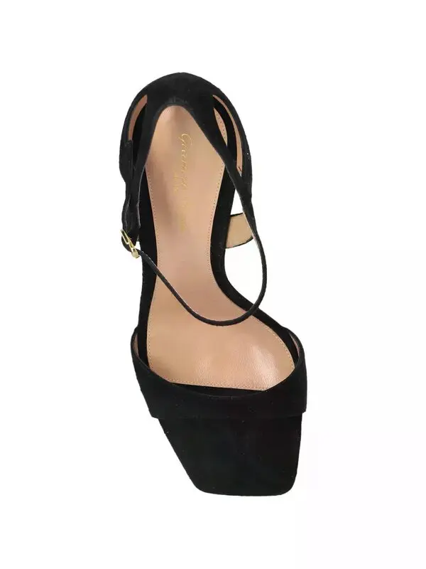 GIANVITO ROSSI Camnero Suede Ankle-strap Pumps