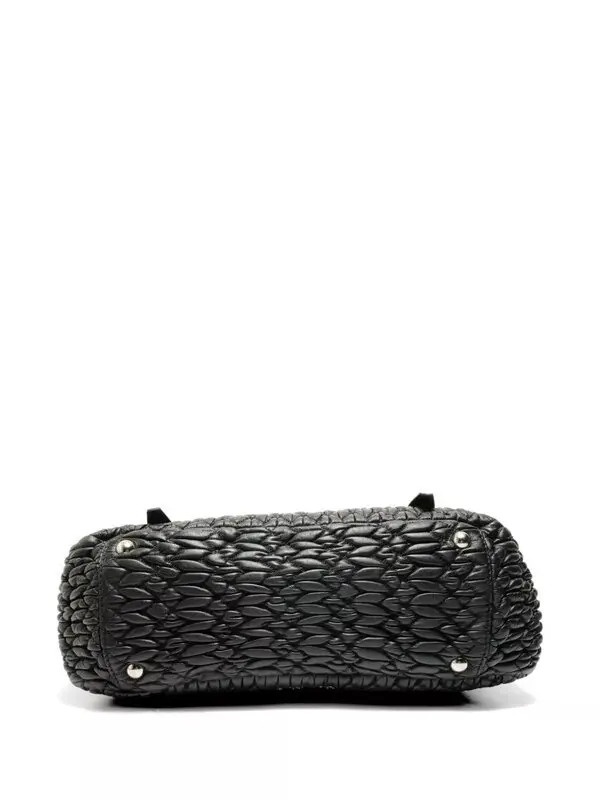 Miu Miu 2000-2010s Matelasse Handbag - Black