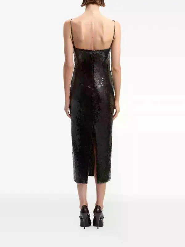 16Arlington Sequin Embellished Midi Dress - Brown