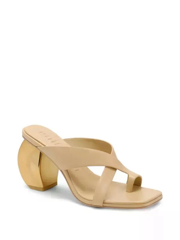 Cult Gaia Nina Sculptural Heel Sandals - Neutrals