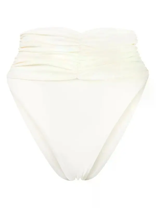 Magda Butrym High-waisted Ruched Bikini Bottoms