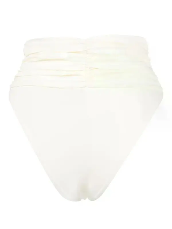 Magda Butrym High-waisted Ruched Bikini Bottoms