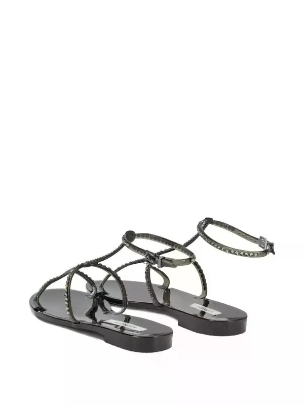 Menghi Crystal-embellished Cage-strap Sandals