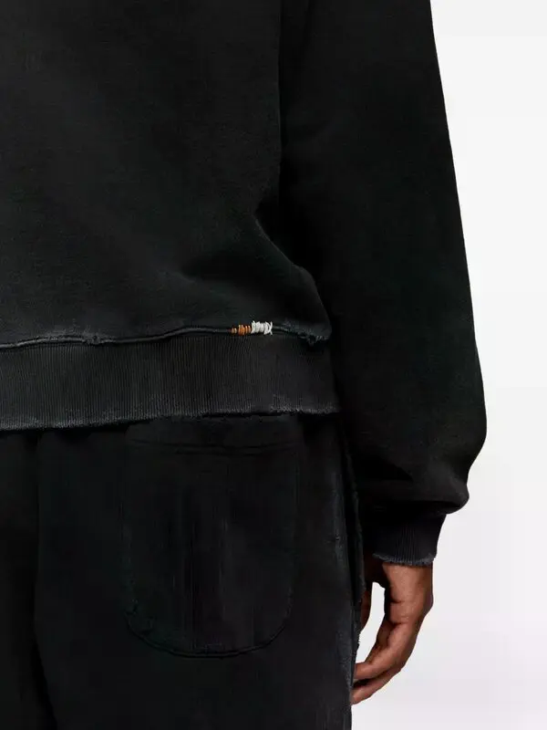 PAURA Faded-effect Full-zip Hoodie