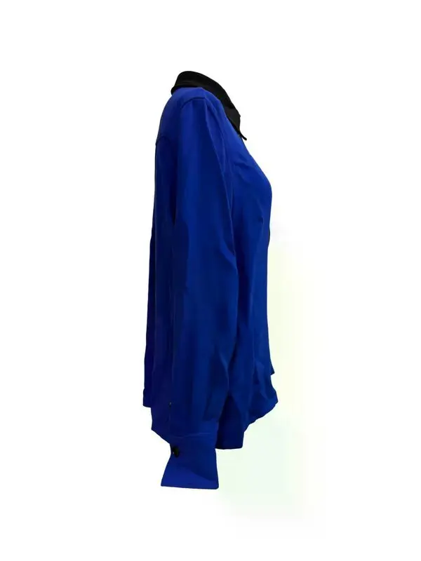 JOSEPH Two-tone Button-down Blouse