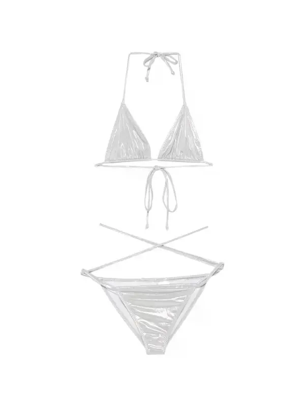 Norma Kamali Tone Criss-cross Bikini