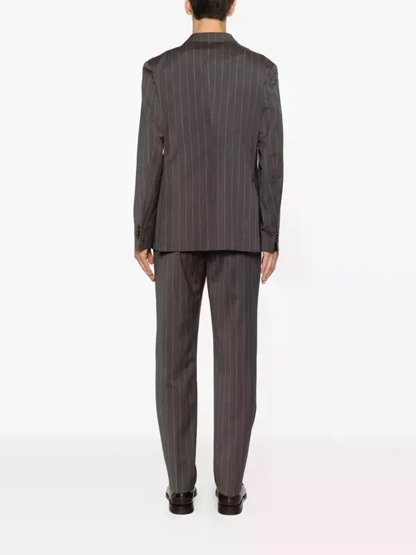 MANUEL RITZ Pinstripe-pattern Single-breasted Suit - Grey