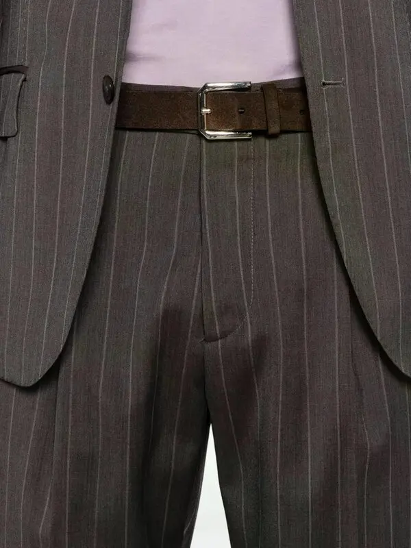 MANUEL RITZ Pinstripe-pattern Single-breasted Suit - Grey