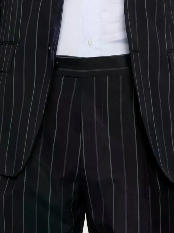 MANUEL RITZ Pinstripe-pattern Single-breasted Suit - Blue