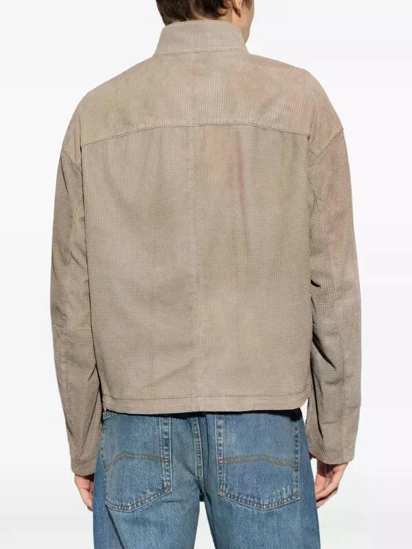 Emporio Armani Perforated Suede Jacket