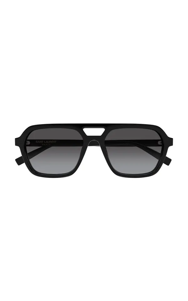 Saint Laurent Aviator-frame Acetate Sunglasses - Black