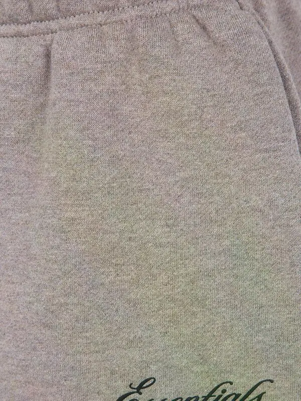 Fear Of God Logo Print Jersey Shorts - Grey
