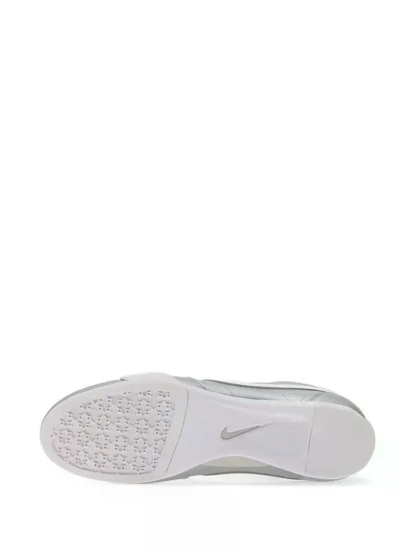 Nike Tone Metallic Finish Lace-up Sneakers - Silver