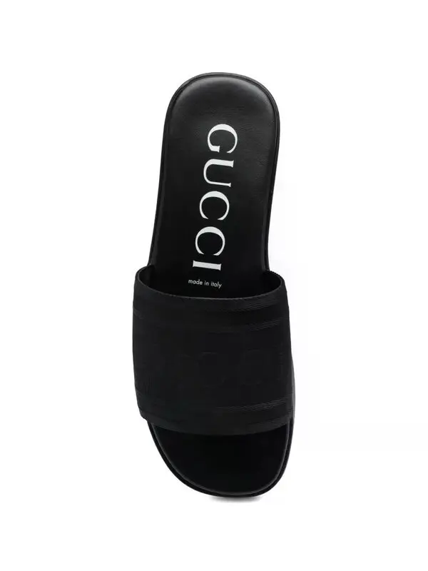 Gucci Logo-embroidered Slides