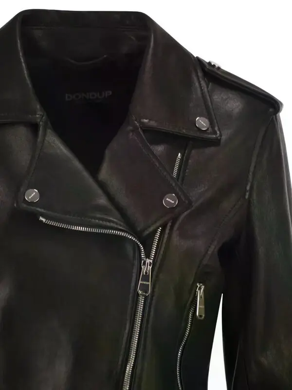 DONDUP Leather Biker Jacket