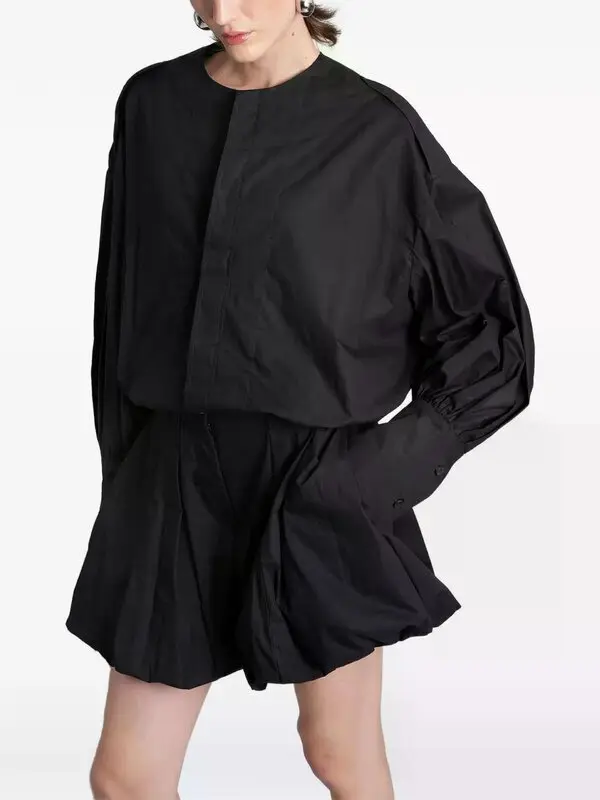 THELATEST Diana Pleated Puff-sleeve Blouse