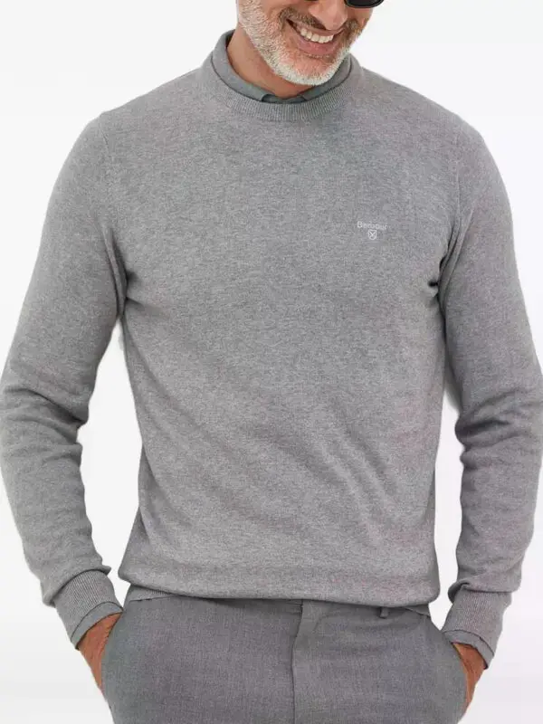 Barbour Pima Logo-embroidered Sweater