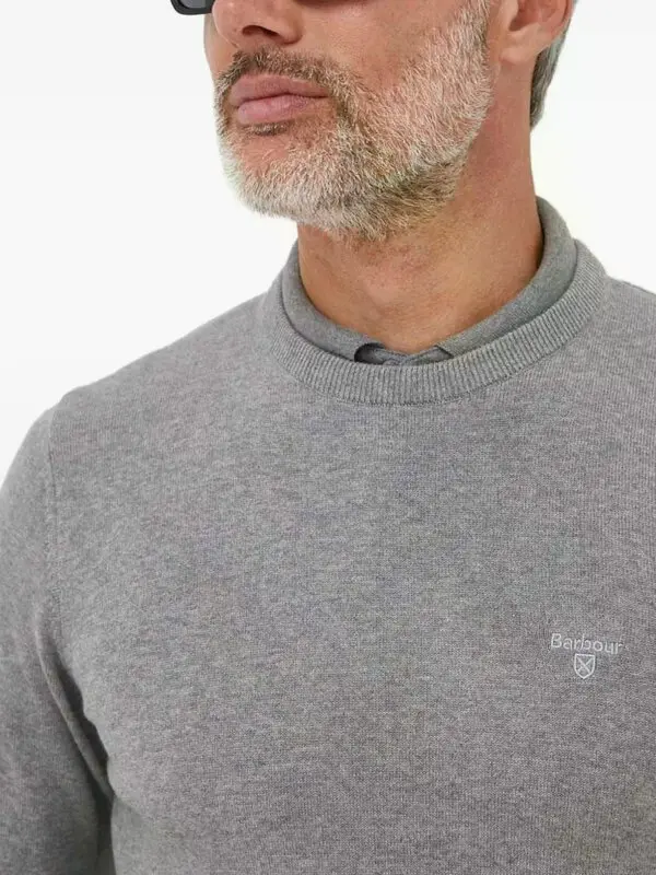 Barbour Pima Logo-embroidered Sweater