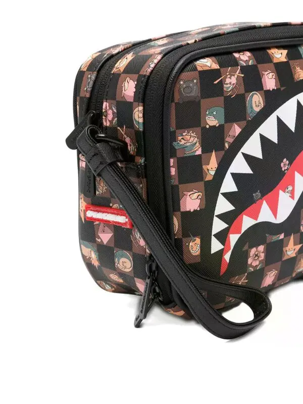 SPRAYGROUND Shark-print Wash Bag