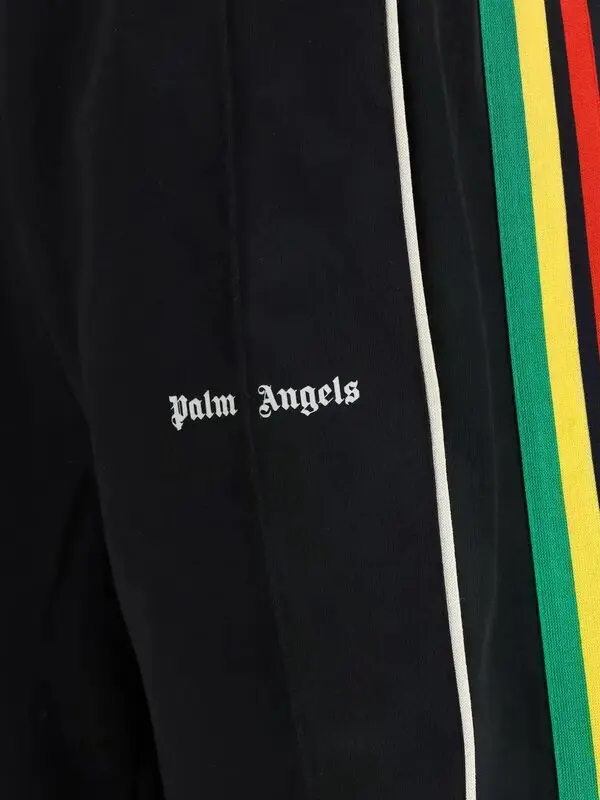 Palm Angels Logo-print Side-stripe Track Pants