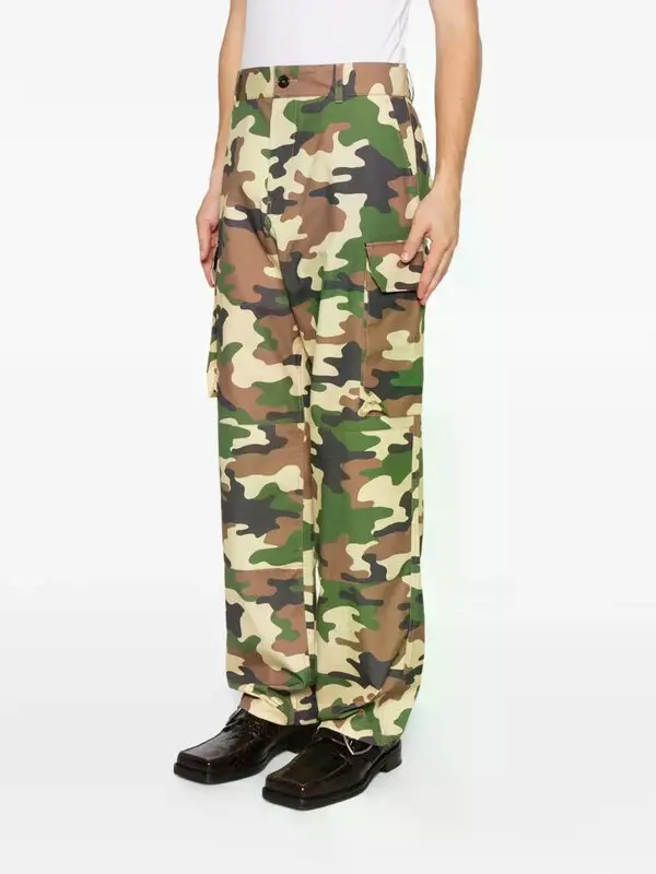 JW Anderson Camouflage Print Cargo Trousers