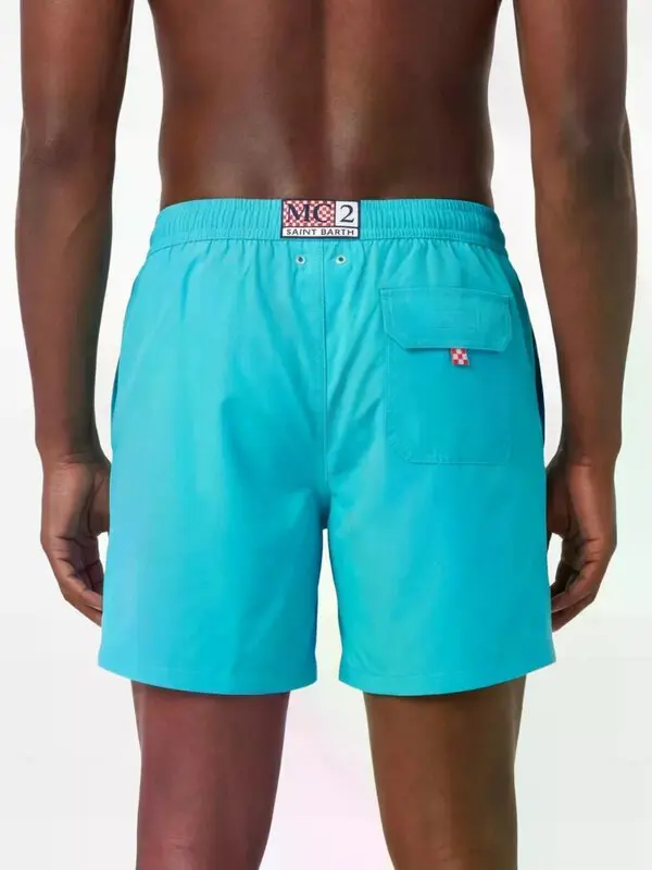 MC2 SAINT BARTH Embroidered-logo Swim Shorts