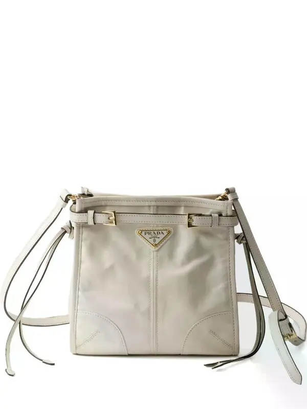 Prada Bonnie Leather Mini Shoulder Bag - White