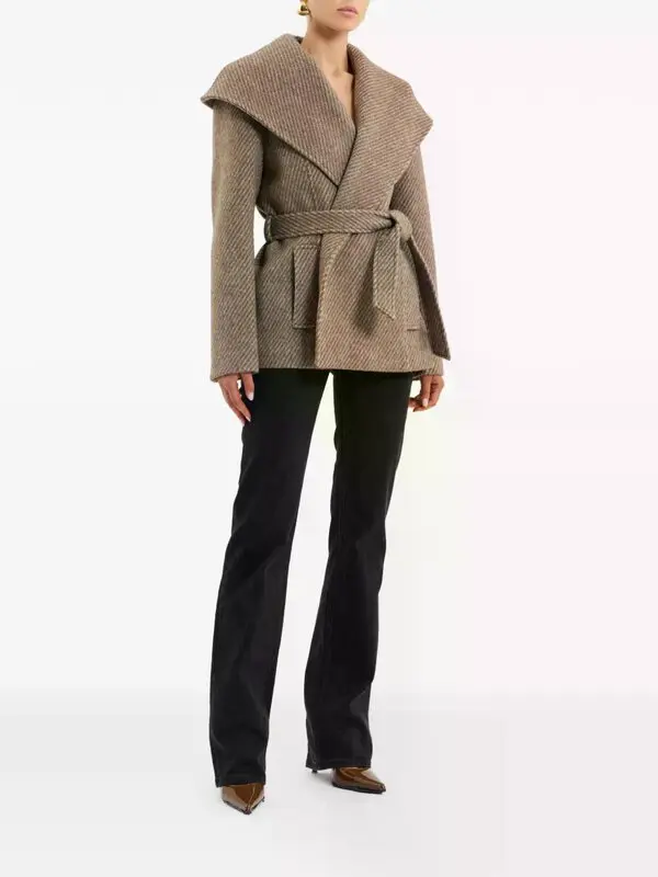 Rebecca Vallance Lemuel Belted Wool Jacket