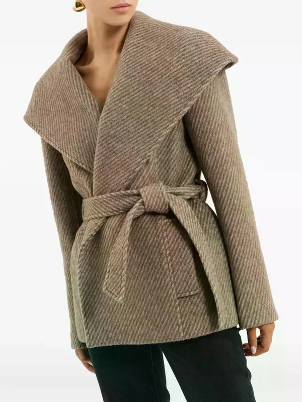 Rebecca Vallance Lemuel Belted Wool Jacket