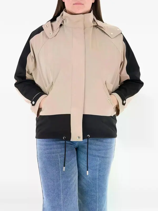 ELENA MIRÒ Colour-block Hooded Jacket