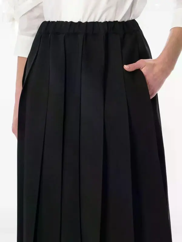 Comme Des Garçons Pleated Midi Skirt